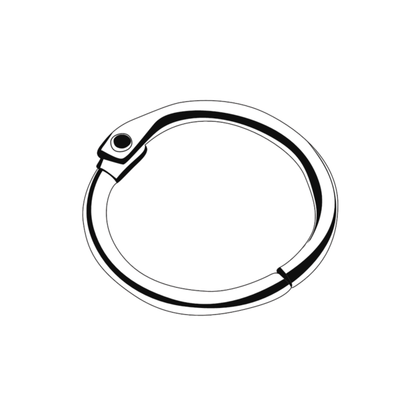 Hinged Metal Snap Ring - Sightline Display