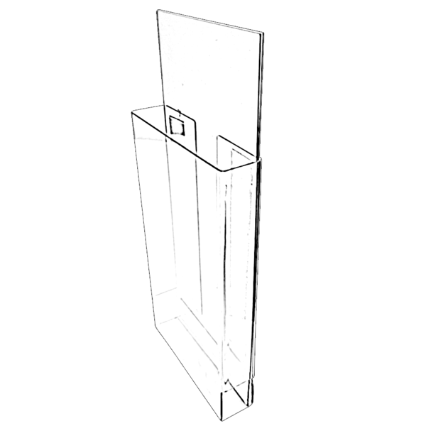 Brochure Holder with Adhesive Back - Sightline Display